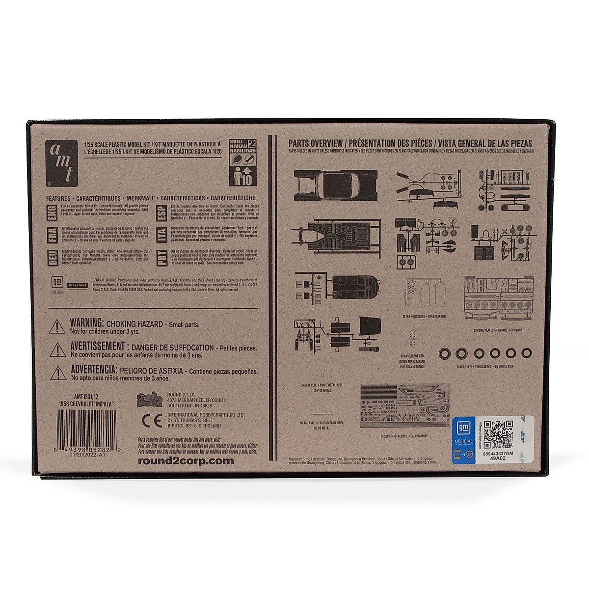 AMT 1958 Chevy Impala Hardtop Ala Impala 1:25 Scale Model Kit