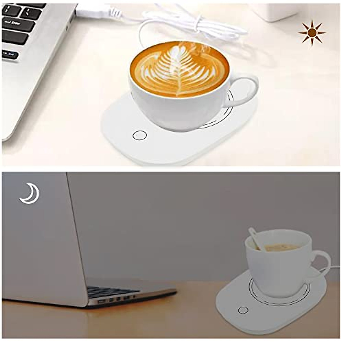 Coffee Mug Warmer,Mug Warmer,USB Coffee Mug Warmer Coaster,Electric Coffee Mug Warmer,USB Coffee Warmer,with Constant High Temperature Settings Cup Heater for Heating Coffee,Tea,Milk,Cocoa(No Cup)