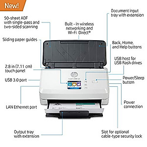 HP ScanJet Pro N4000 snw1 Sheet-feed Scanner (6FW08A)
