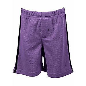 Marvel Avengers Hulk Little Boys' Athletic T-Shirt & Mesh Shorts Set, Green/Purple (5)