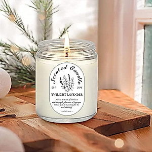 4 Pack Candles for Home Scented, Lavender Candles, 4x6.3 oz 4x50 Hour Long Lasting Aromatherapy Jar Candles Natural Soy Wax Relaxing Candle, Candles Gifts for Women (Lavender *2 &Sage &Jackson)