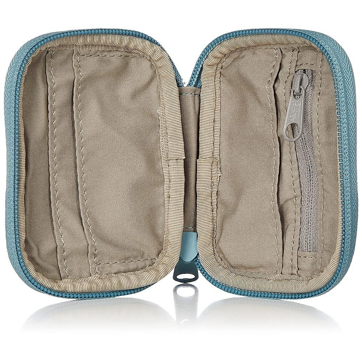 Fjällräven Kanken Card Wallet for Men, and Women - Zippered Compartment with Interior Coin Pocket, Exterior Sleeve, and Durable Design Sky Blue One Size One Size