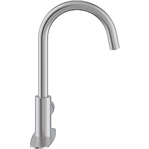 Westbrass KH31BK-20 HotMaster 3 in 1 Kitchen Faucet with DigitHot Instant Hot Water Tank and Single in-Line Water Filter System, Stainless Steel