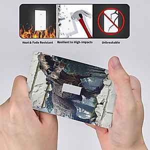 Dinosaur Single Toggle Light Switch Decorative Funny 1 Gang Wall Plate Electrical Faceplate for Kids Boys Playroom Nursery Bedroom Decor