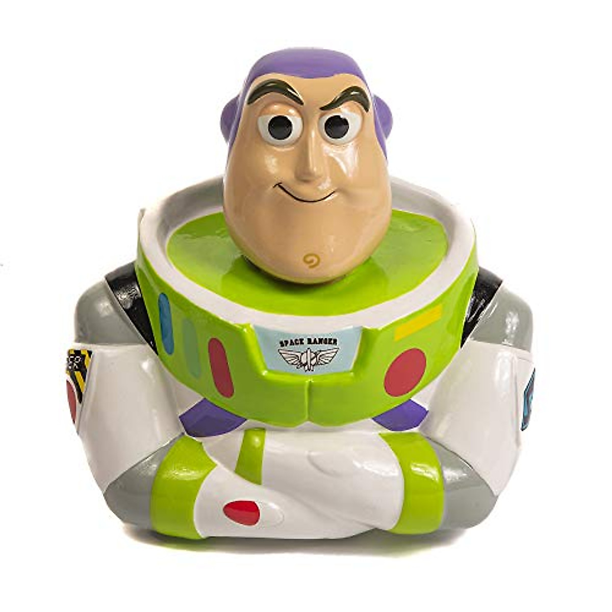 Toy Story Buzz Lightyear Piggy Bank for Kids, Large Coin Bank