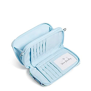 Vera Bradley One Crossbody Purse with RFID Protection, Turtle Dream-Recycled Cotton