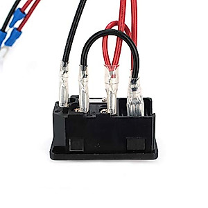 DEVMO 2pcs 10A 250V Rocker Switch Power Socket Inlet Module Plug 5A Fuse Switch with 18 AWG Wiring 3 Pin IEC320 C14 Connected Terminal Crimps and Wires