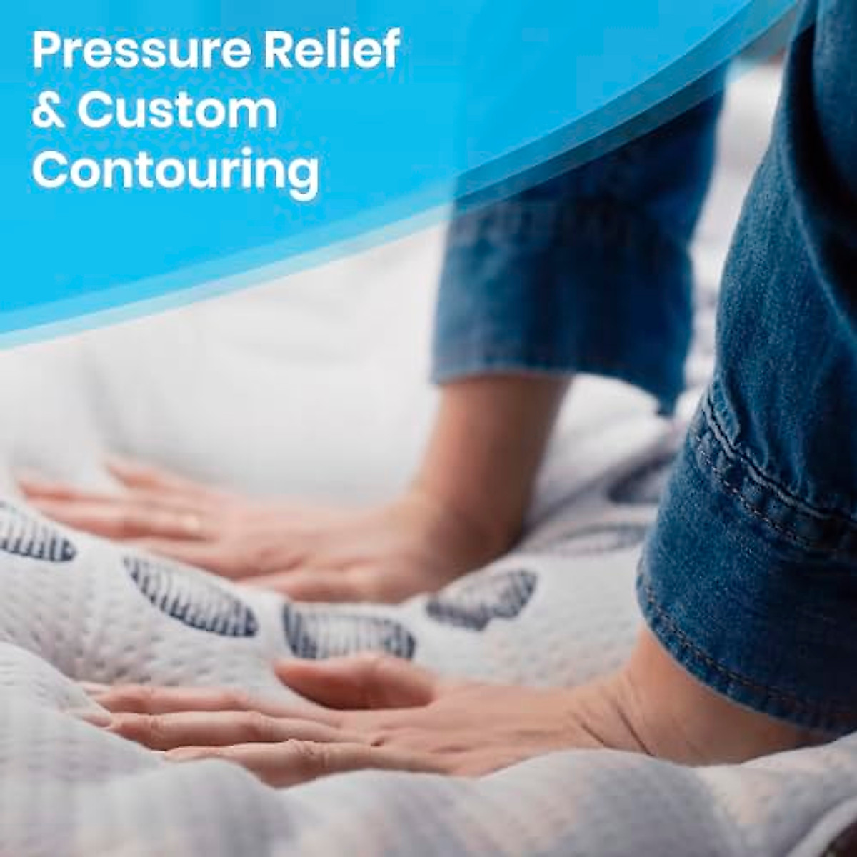 Flash Furniture Capri Comfortable Sleep 12" Hybrid Pocket Spring and Foam Mattress in a Box, Foam Pocket Spring Hybrid Mattress for Pressure Relief, King