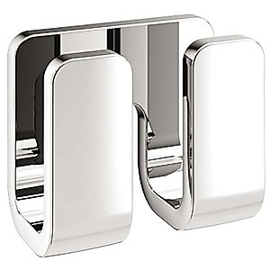 Gedy 3228-13 Round Brass Wall Mounted Bathroom Hook, 0.99" L x 3.31" W, Chrome