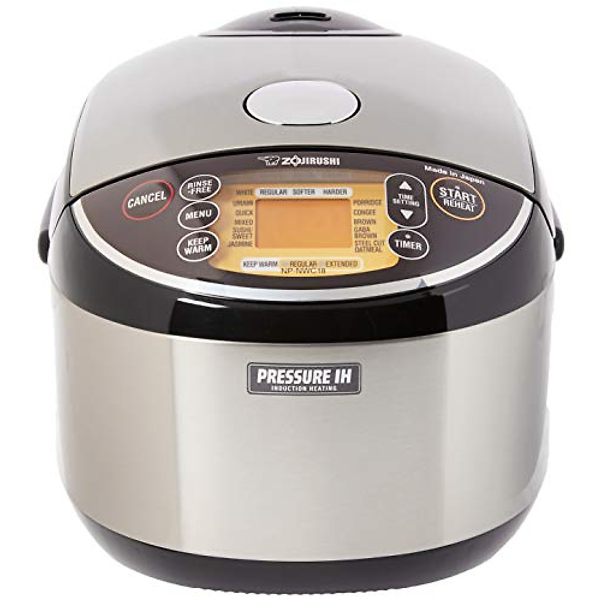 Zojirushi Pressure Induction Heating Rice Cooker & Warmer, 10 Cup, Stainless Black, Made in Japan and CD-NAC50BM Micom Water Boiler & Warmer, 5.0 Liter, Metallic Black