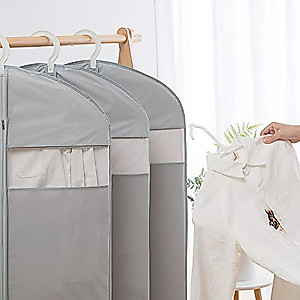 Garment Bags for Hanging Clothes,Suit Bag for Storage and Travel (Set of 4(23.3'' X 50''))