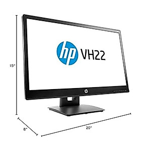 HP 21.5-Inch Screen LED-Lit Monitor Black (V9E67AA#ABA)