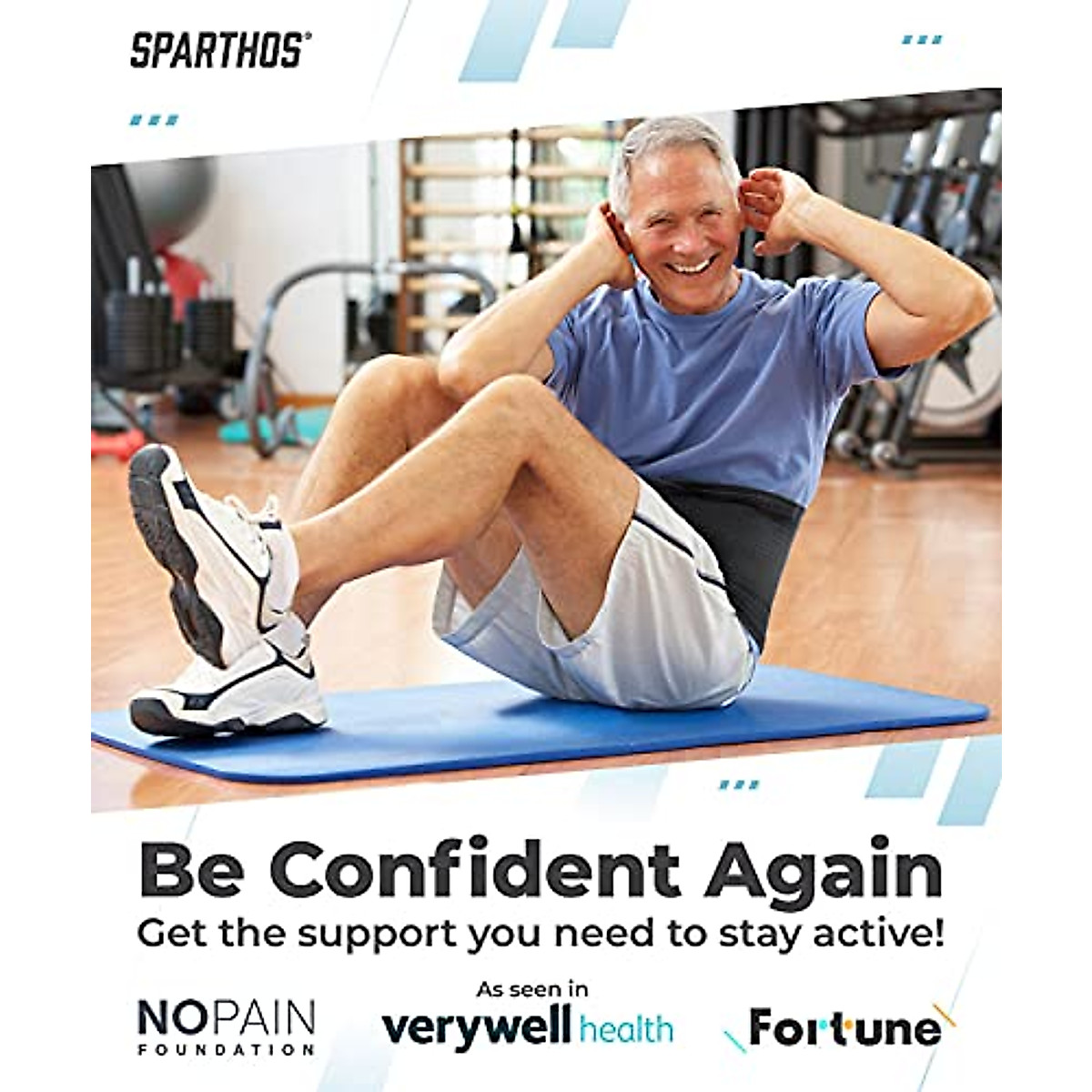 Sparthos Back Brace Immediate Relief from Back Pain, Herniated Disc, Sciatica, Scoliosis and more! - Breathable Mesh Design with Lumbar Pad- Adjustable Support Straps- Lower Back Belt- Size Large