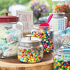 Anchor Hocking 1.5 Gallon Montana Glass Jar with Lid (2 piece, brushed metal, dishwasher safe)