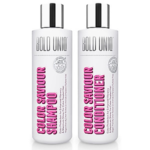 Bold Uniq Color-Treated Hair Shampoo & Conditioner Bundle. Color Safe formulas. Salon Quality Care Suited for Blonde, Brunette & Red Colored Hair.Paraben & Sulfate Free. Vegan & Cruelty Free.