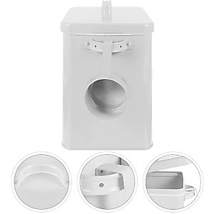UPKOCH Box Kitchen Storage Bucket Washing Powder White Laundry Bag Iron