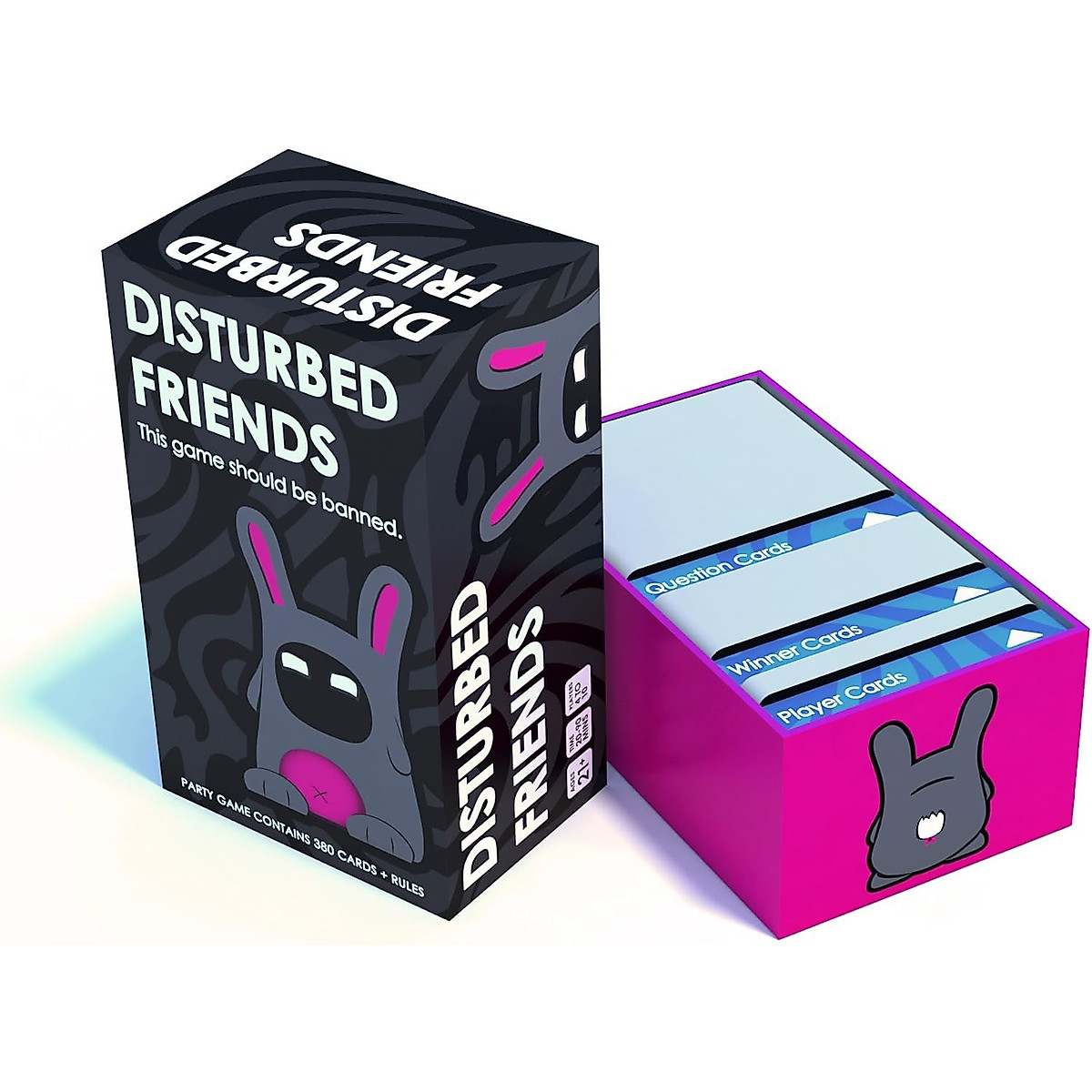 Disturbed Friends Party Game - Find Out Who Your Friends are! Hilarious Card Game for Adults, Friends, Family, College Students, Fun Parties and Board Games Night with Your Group