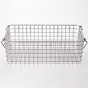Muji 44831755 Stainless Steel Wire Basket 3, Approx. Width 14.6 x Depth 10.2 x Height 4.7 inches (37 x 26 x 12 cm)