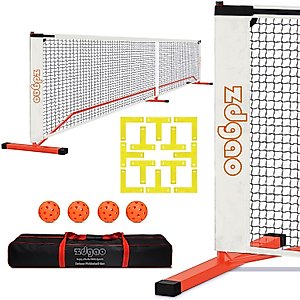 Zdgao Pickleball Net with Court Marking Kit, 4 Pickle Balls, and Carry Bag - Complete Bundle for Easy Setup and Play on Any Surface