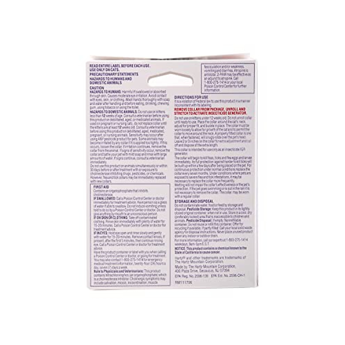 Hartz UltraGuard Plus Water Resistant 7 Month Protection Breakaway Flea & Tick Collar for Cats (3270094268)