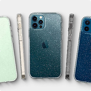 Spigen Liquid Crystal Glitter Designed for iPhone 12 Case (2020) / Designed for iPhone 12 Pro Case (2020). - Crystal Quartz
