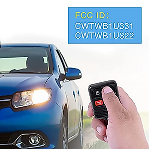 Big Autoparts Key Fob 4 Button Keyless Entry Remote Control Key Fob fit for Ford Focus Explorer Mercury Lincoln Mazda Tribute,2 Pack