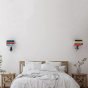 Artori Design Floating Bookshelf for Kids, Invisible Metal Book Shelf, Wall Decore Book Lovers Bookshelf (Wondershelf+Supershelf)