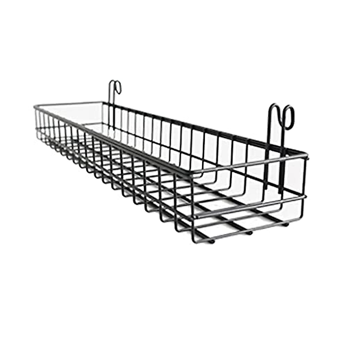 Prettyia 3 pieces Metal Wire Basket Rack Mountable Wire Organizer Storage Flower Pot Display Decor
