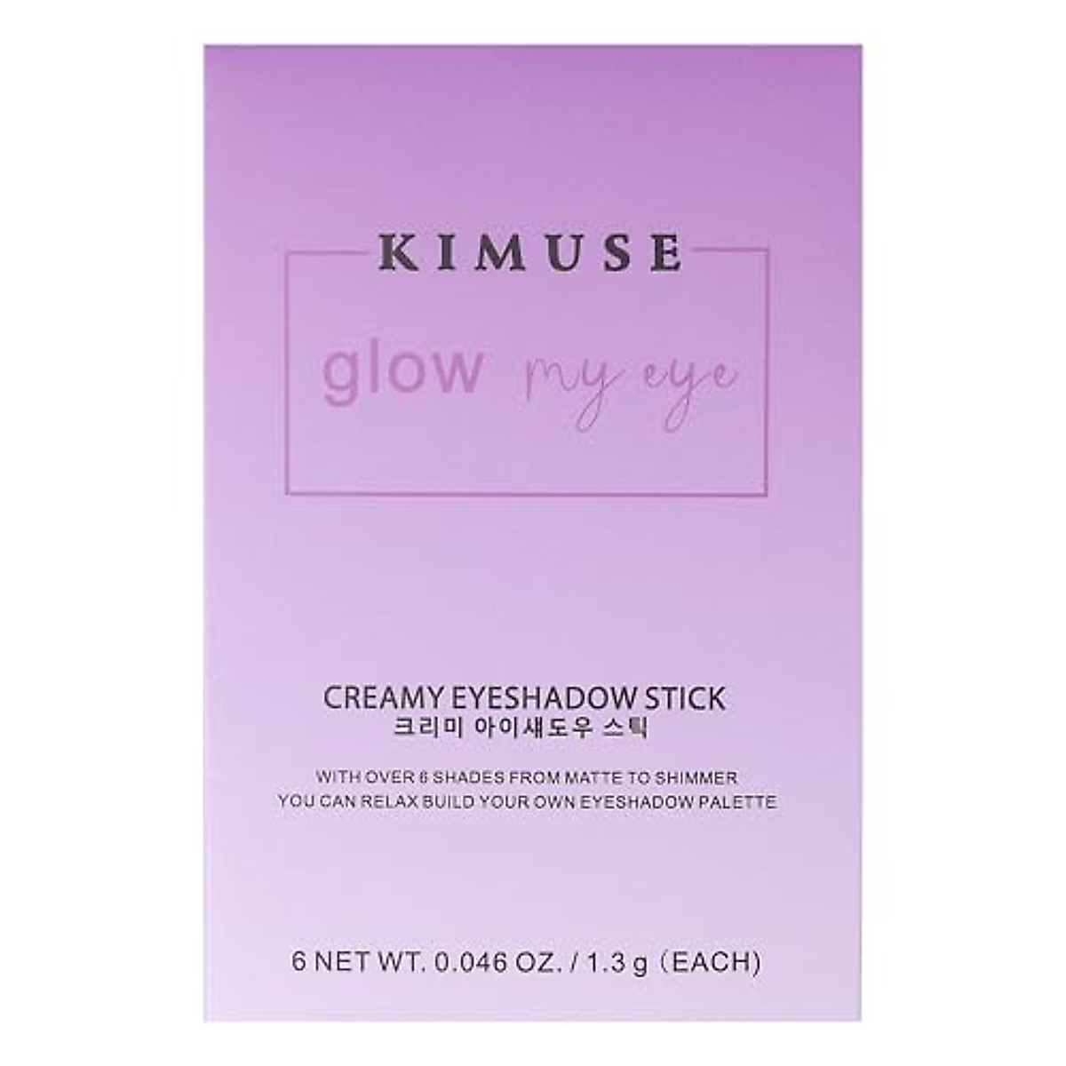 KIMUSE 6PCS Shimmer Cream Eyeshadow Stick,Brightener Eyeshadow Pencil Crayon,Waterproof Eye Shadow Stick Sets with Crease-proof, Smudge-proof and Long Lasting Eye Shadow Make Up
