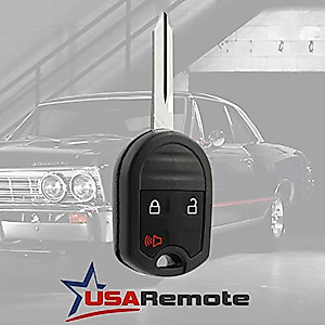 Car Key Fob Keyless Entry Remote fits Ford, Lincoln, Mercury, Mazda (CWTWB1U793 3-btn) - Guaranteed to Program