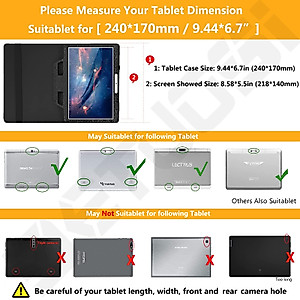 DETUOSI 10.1 inch Android Tablet Case,PU Leather Folio Cover Compatible with YELLYOUTH 10.1,Yuntab 10.1 (K107/K17),Plum 10,Lectrus 10,Victbing 10,Hoozo 10,Wecool 10.1,KUBI 10.1,Winsing LLLCCORP 10