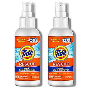 Tide Laundry Stain Remover with Oxi, Rescue Clothes, Upholstery, Carpet and more from Tough Stains, 3oz (Pack of 2)