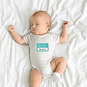 Hello My Name is Bright Stickers / 250 Trendy Name Tags / 6 Colorful Name Labels / 2" x 3" My Name is Classroom Camp Event Stickers/Made in The USA