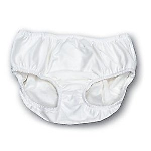 Adult Swim Diapers - Reusable Diaper for the Pool (M-Waist: 30-40; Leg: 19-25, White) by Swimsters