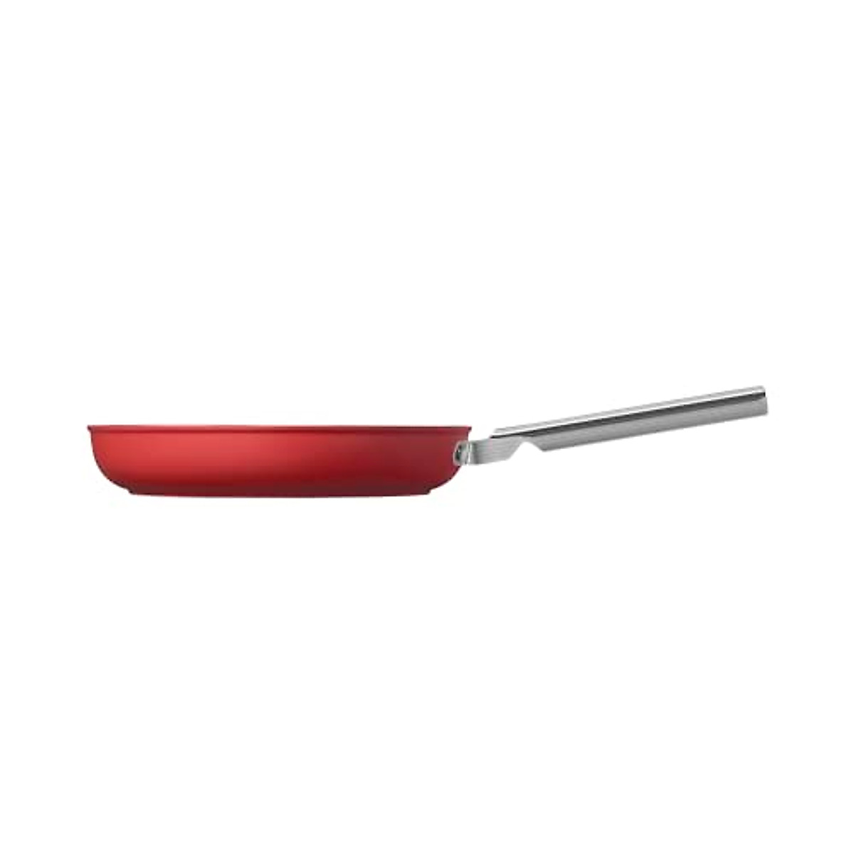 Made in Italy SMEG 6 PC Cookware Set, Red, 9'5" Frypan, 3 Qt Sauce pan 11" Frypan, 5 Qt Casserole Pan