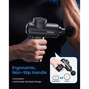 RENPHO Active Massage Gun Deep Tissue, Percussion Handheld Muscle Massager Gun for Body Neck Pain Relief, Electric Mini Back Massager for Athletes Men Women, FSA HSA Eligible