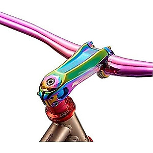 ZECHAO Bike Stem,Road Mountain Bike Stem 20 Degree 28.6 * 31.8mm 80/90/100 Mm Bike Handlebar Parts Mountain CNC Handlebar Stem Bike Stem (Color : Rainbow, Size : 90mm)