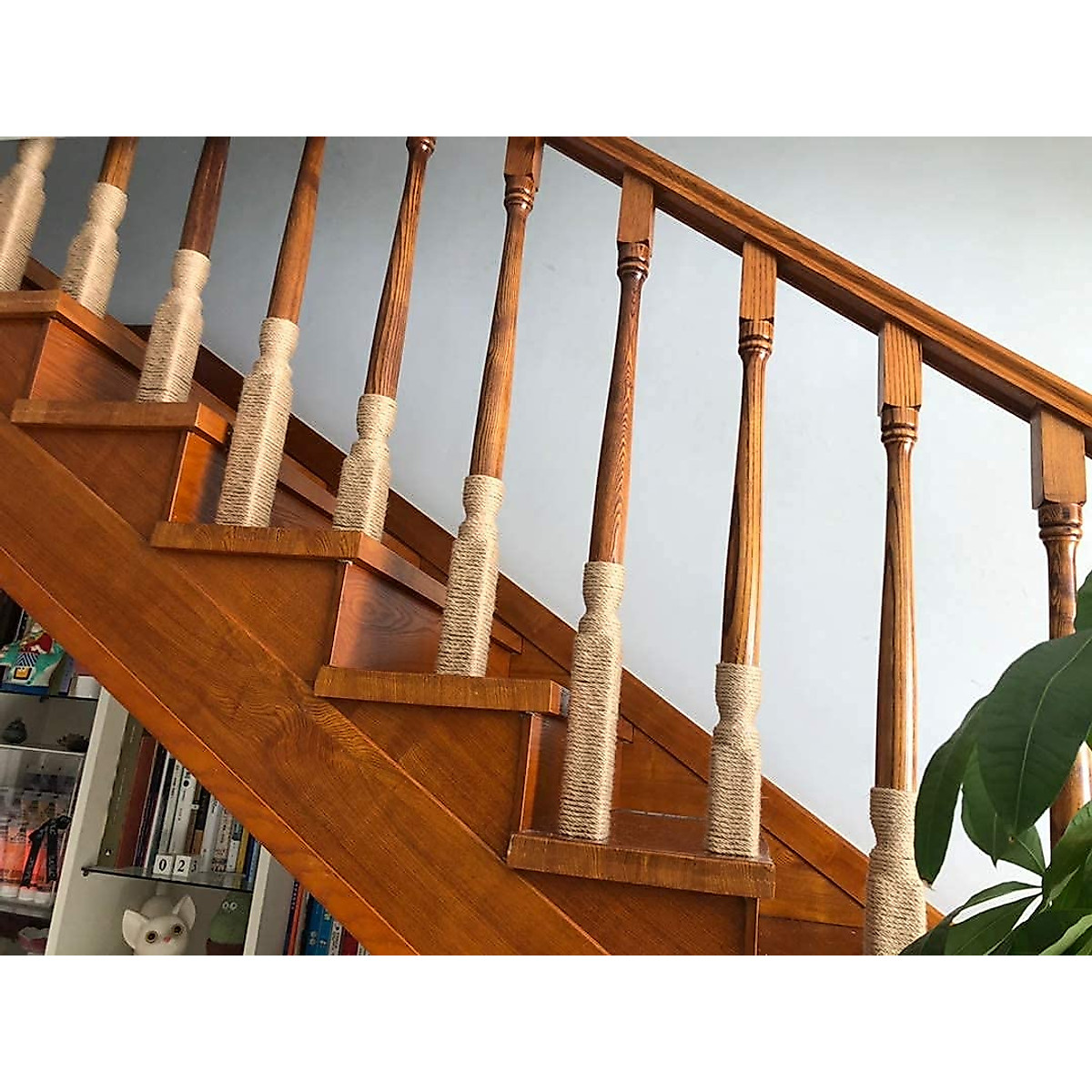 PetierWeit Natural Jute Twine Hemp Rope 164 Feet 6mm(1/4 Inch) Hemp Rope Soft Durable Rope Without Nasty Chemical Smell Excellent for Ribbon Wrap and Other Crafts Accessory