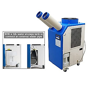 TECHTONGDA Industrial Spot Cooler Air Conditioner Commercial Mobile Outdoor Cooling Aircon 220V Double Column 780m³/h