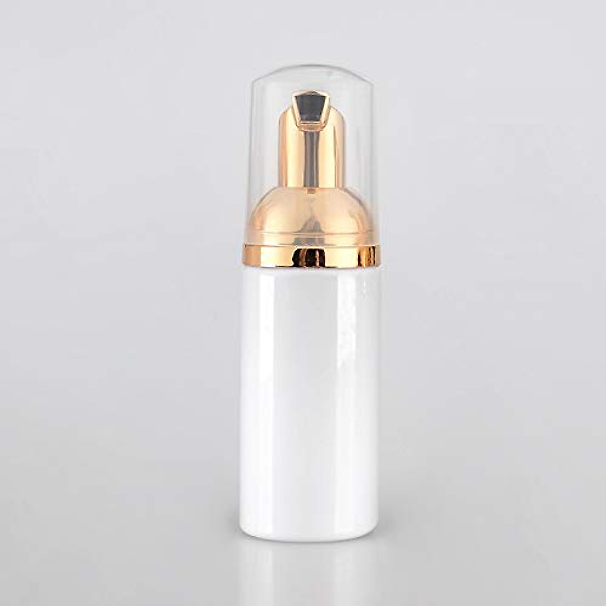 FKJLUN Soap Dispenser Pump 10PCS 30ML Plastic Foaming Bottle Soap Mousses Liquid Dispenser,Froth Shampoo Lotion Bottling Foam Bottles Hand Lotion Bottle (Color : White+Gold)