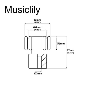 Musiclily Pro Steel Guitar Roller String Guides Roller String Trees Retainer for Strat Stratocaster Tele Telecaster Electric Guitar Replacement, Chrome (Set of 2)