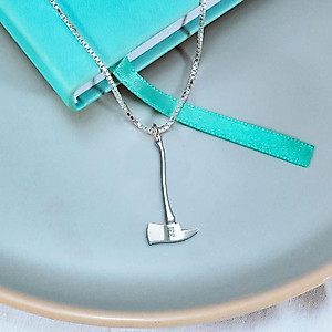 PicturesOnGold.com 14k Yellow Gold Personalized Firefighter Axe with Your Number