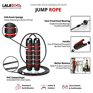 LALAHIGH Portable Home Gym System for Men and Women: Push Up Board, Different Fitness Accessories with Resistance Bands dynamic handles and nonslip pads-Professional Strength Training Exercise