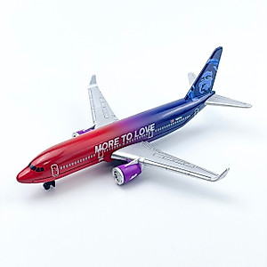 AVIAMUSE Alaska Model Airplane, Multi-Color Livery Single Plane Die-cast Model Planes Aircraft Suitable for Collection & Gifts