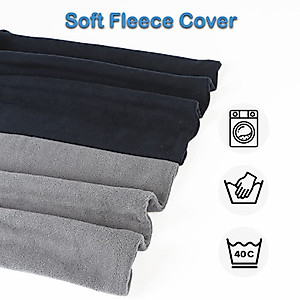 Rormket Pet Heating Pad,9 Adjustable Temperature Electric Dog Cat Heating Pad with 3 Adjustable Timer Auto Power Off,Indoor Warming Mat Waterproof,Free Brush (Claw Gray)