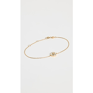 Tory Burch Women's Kira Chain Bracelet, Tory Gold/Tory Silver, One Size