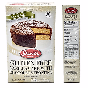Streit's Vanilla Cake Mix, Homestyle Vanilla with Chocolate Frosting, Kosher For Passover, 12 Oz (Vanilla Cake with Chocolate Frosting, 2-Pack)