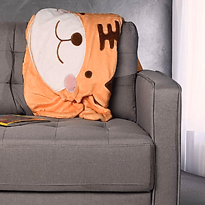 Cozy Tiger Animal Tail Blanket for Kids Soft and Comfortable Kids Sleeping Bag Sleep Sacks Blankets for Movie Night, Sleepovers, Camping and More - Fits Boys and Girls Ages 3-13 Years