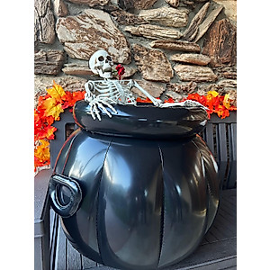 GIFTEXPRESS 22x18 Inch Large Inflatable Halloween Cauldron Drink Cooler, Beverage Holder, Candy Cauldron Kettles, Witch’s Cauldron, Party Decoration