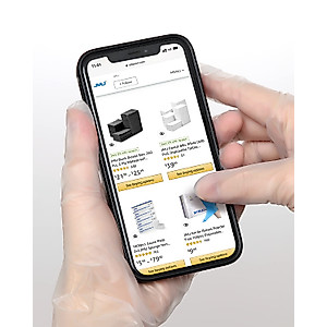 JMU Clear Vinyl Exam Gloves Small 100 Count, Latex Free Powder Free, 4 mil Thick Disposable Vinyl Gloves, Food Safe Gloves